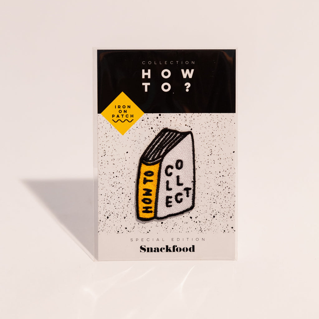 "How To Collect" Iron On Patch – Snackfood Design