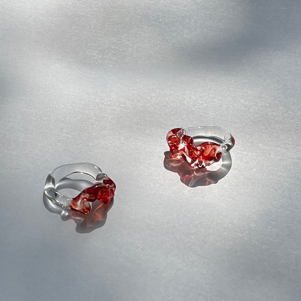 Christmas Ribbon Rings: Red – Snackfood Design
