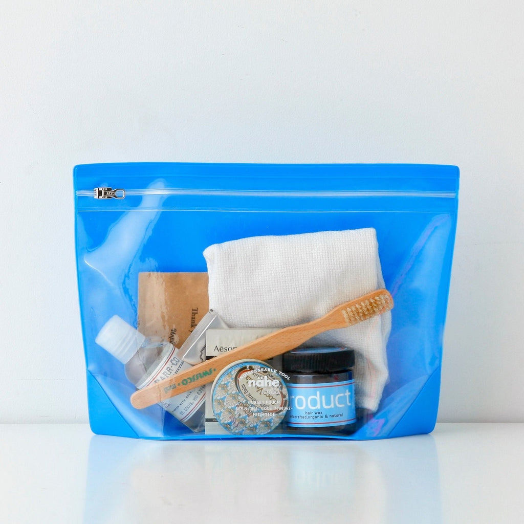Gusset pouch (neon blue) – Snackfood Design