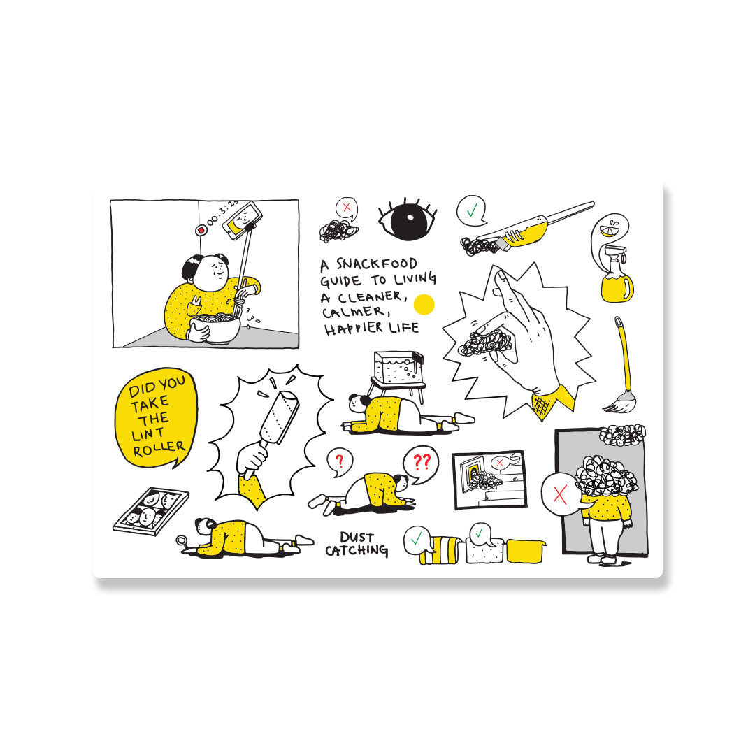 Stickers "Clean is a state of mind" – Snackfood Design