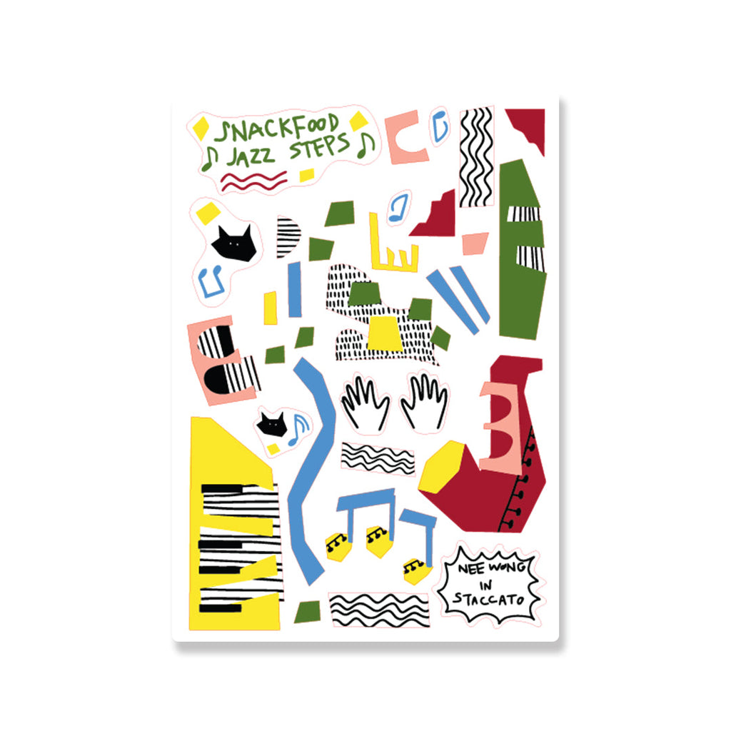 Stickers "Jazz steps" – Snackfood Design
