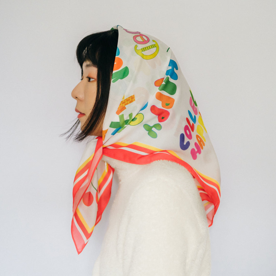 Snackfood Lettering scarf - cotton – Snackfood Design